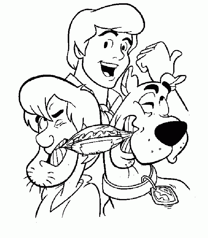 Scooby Doo Kleurplaat Tv Series Kleurplaat Animaatjes Nl